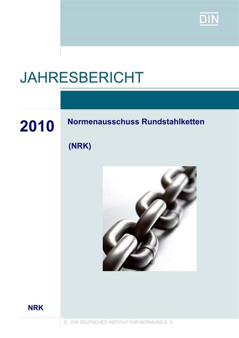 DIN Deutsches Institut für Normung e NRK DIN Deutsches Institut