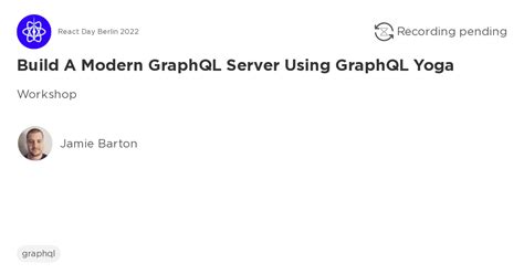 build a modern graphql server using graphql yoga gitnation