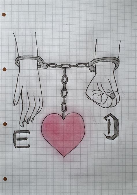 Pin de Ellen em Meine Zeichnungen Desenhos de amor Coisas fáceis