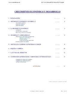 CRECIMIENTO ECONÓMICO Y DESARROLLO crecimiento econ 211 mico y