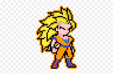 Son Goku Ssj3 By Pusheads On Deviantart Pixel Art Anime Pixel Art Porn Sex Picture
