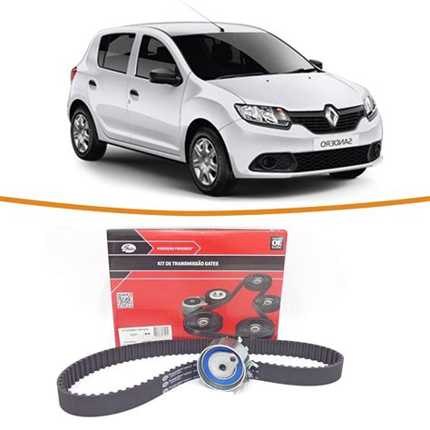 Kit Correia Dentada Renault Sandero 1 0 16v 2007 A 2017 Submarino