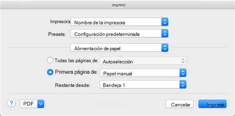 Cambiar el tamaño del papel Word para Mac