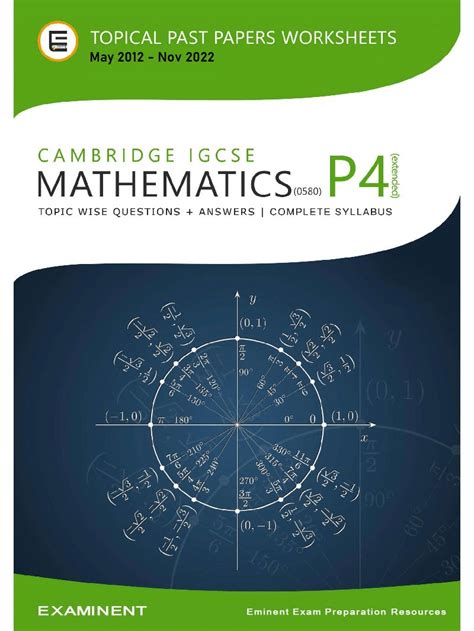 igcse maths past papers by topic 0580 topical past papers