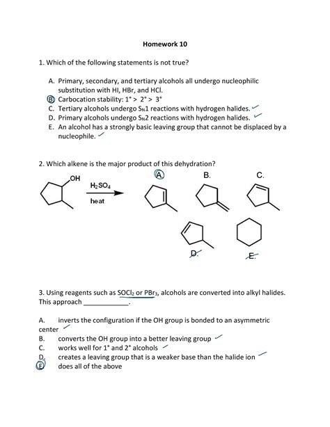 Organic Chemistry Practice Quiz Worksheet About Organic Chemistry