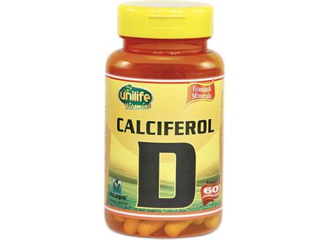 Vitamina D 60 Cápsulas 470mg Colecalciferol Unilife o Melhor