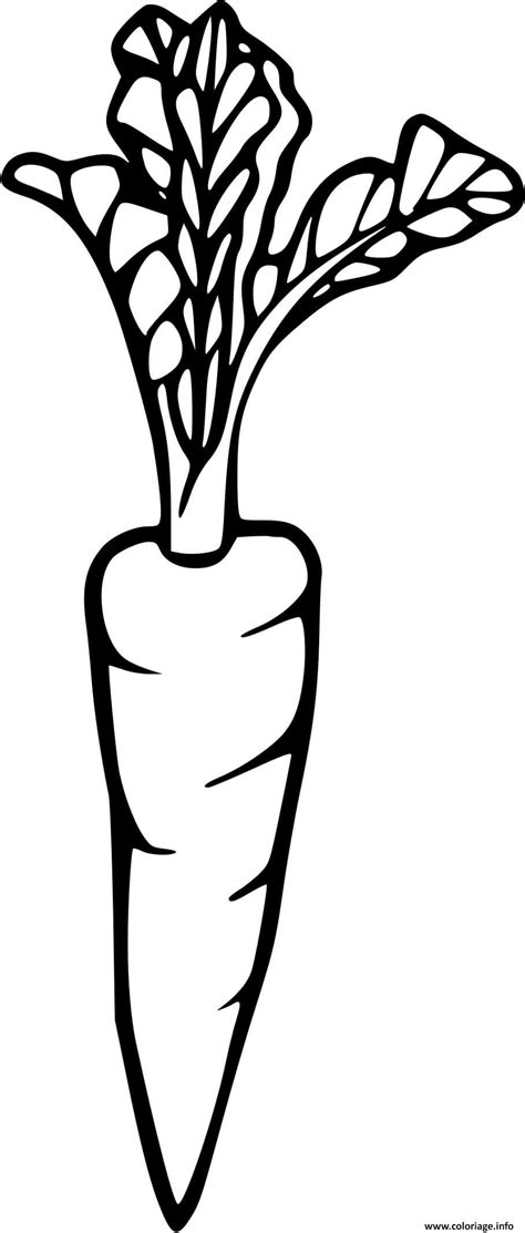 Coloriage Simple Carotte Dessin Carotte Imprimer