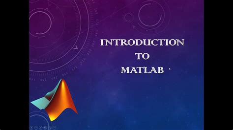 Introduction To Matlab Matlab B Tutorials For Beginners Part