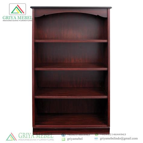 Rak Buku Jati Minimalis Antik Griya Mebel