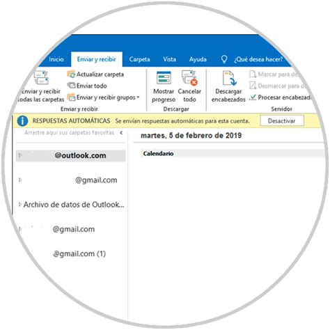 Cómo poner respuesta automática en Outlook 2019 Solvetic