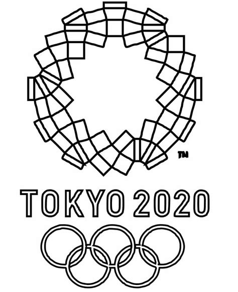 Desenhos de Tóquio 2020 Olímpicos para Colorir e Imprimir