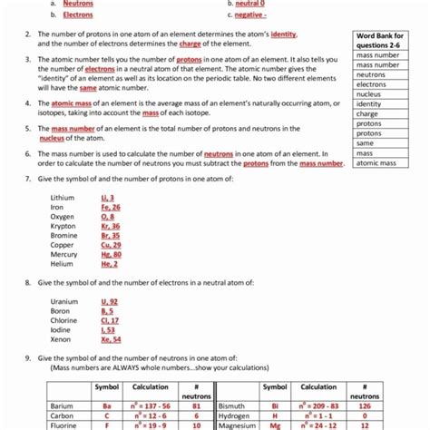 Worksheet Atomic Structure Worksheet Answers Thedanks Worksheet