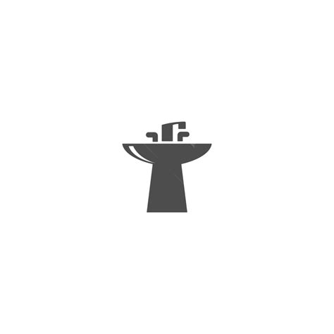 Silhouette Plumbing Icon Vector Hygienic Faucet Accessories Vector