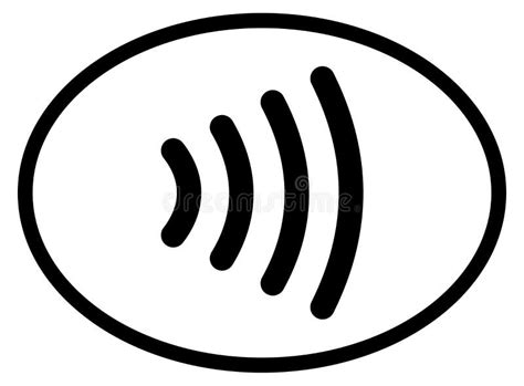 Contactless Nfc Wireless Pay Sign Logo Credit Card Nfc Payment Vector