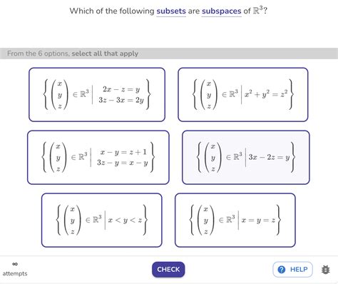 Solved Which Of The Following Subsets Are Subspaces Of R Chegg