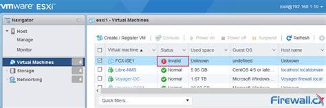 how to fix vmware esxi virtual machine invalid status