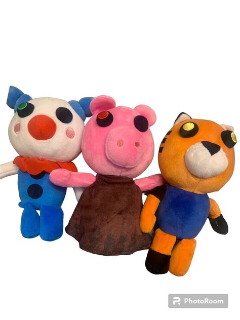 ROBLOX PIGGY COLLECTIBLE PLUSH SERIES Lot Of 3 Clowny Tigry Piggy EBay