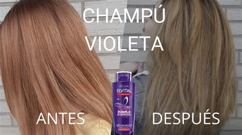 Visualizar Tenaz Oblicuo Champu Matizador Azul Antes Y Despues M Dico