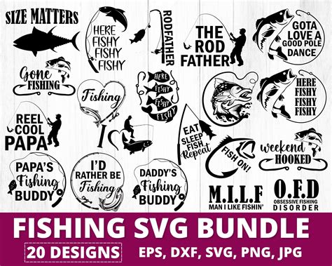 Fishing Svg Bundle Bass Fishing Svg Fishing Svg Bass Fish Svg Bass