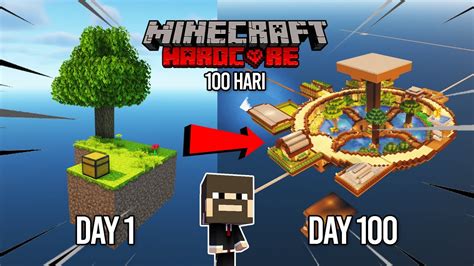 100 Hari Di Minecraft SKYBLOCK HARDCORE YouTube