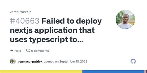 Failed To Deploy Nextjs Application That Uses Typescript To Cloudflare