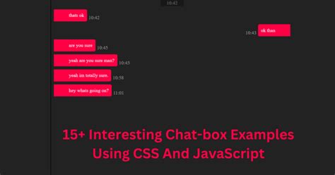 15 interesting chat box examples using css and javascript