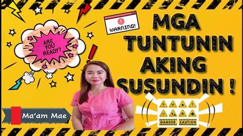 Mga Tuntunin Sa Tahanan Paaralan At Kalsada O Daanan YouTube