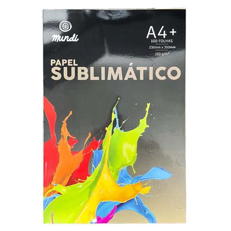 Papel Sublimático Mundi Globinho 100g m² A4 Plus 230x350mm