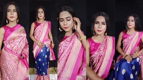 Male To Female Makeup Transformation Full Body Indian Saubhaya Makeup