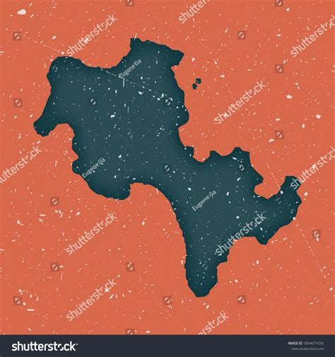Koh Rong Vintage Map Grunge Map Of The Island Royalty Free Stock