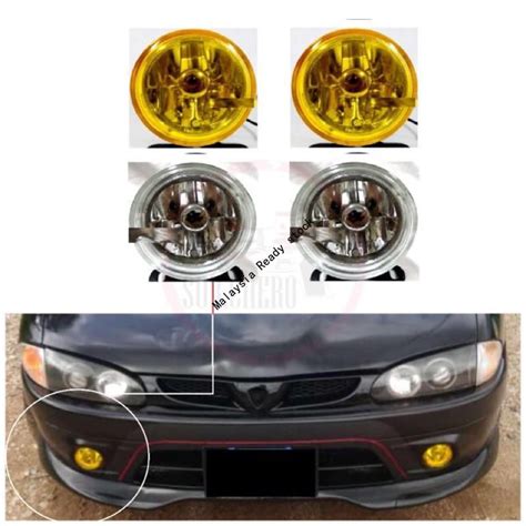 SC317 Lampu Sport Fog Lights Foglamp Lamp Kereta Proton Wira SE Persona