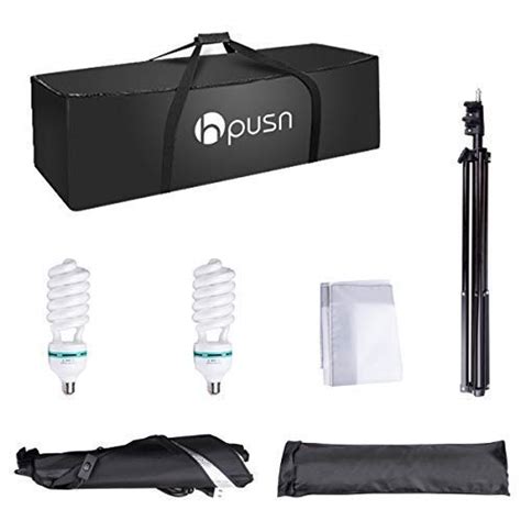 HPUSN Softbox Lighting Kit Photography Studio Light With 20 Inch X 28