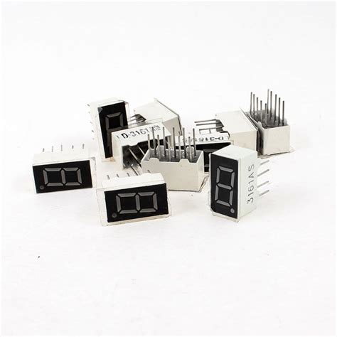 Amazon co jp uxcell LED デジタルチューブモデル 一般的なカソード 10 Pcs 10 Pin 1 ビット DIY