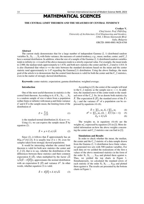 pdf the central limit theorem and the measures of central tendency