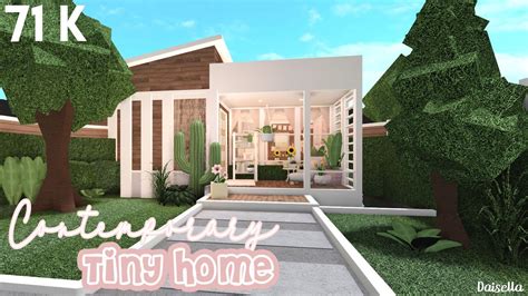 Contemporary Tiny Home Bloxburg Speedbuild 71 K YouTube
