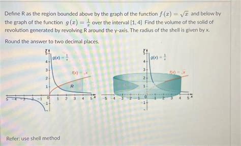 solved define r as the region bounded above by the graph of