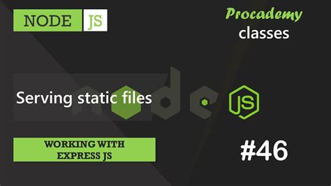 46 Serving Static Files Working With Express Js A Complete Node Js Course Youtube