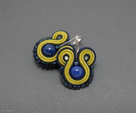 trendy kolczyki sutasz z jadeitami ღ art Madam pl