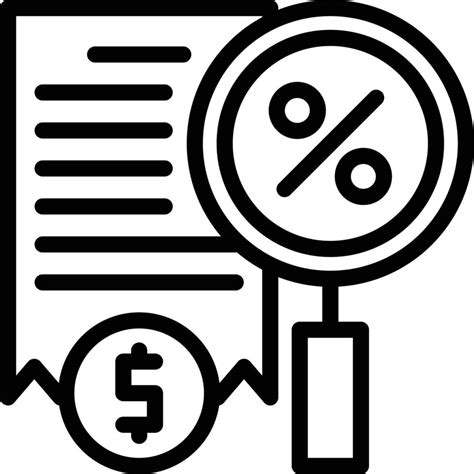 Taxation Line Icon 14697186 Vector Art At Vecteezy