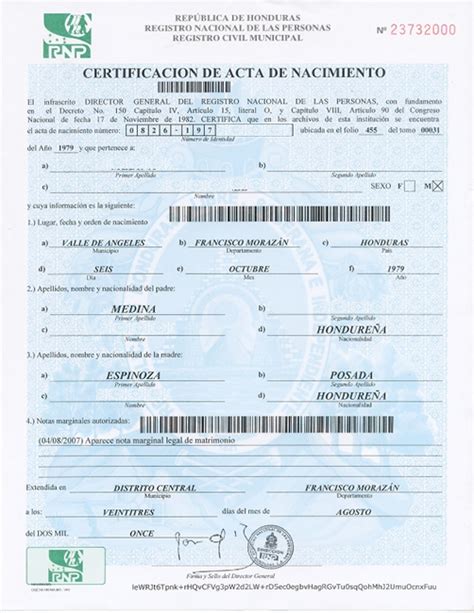 Como Obtener La Partida De Nacimiento En Honduras Tramites HN