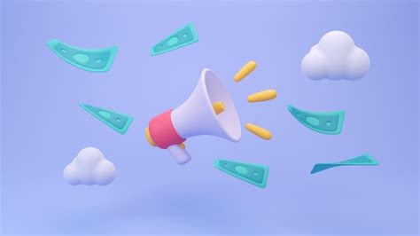Premium Photo Megaphone Announcement Product Promotion Alert 3d