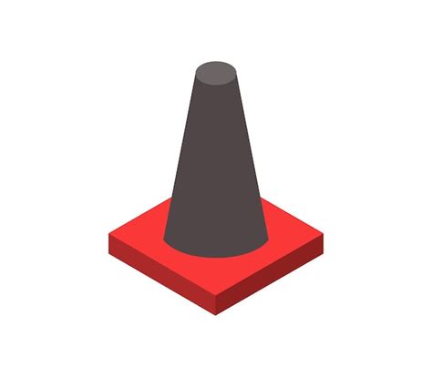 Premium Vector Isometric Traffic Cone