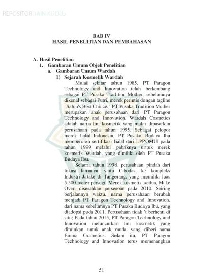 BAB IV HASIL PENELITIAN DAN PEMBAHASAN A