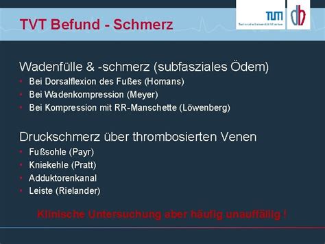 Thrombose Diagnostik Und Therapie Hintergrund Tiefe Venen Thrombose