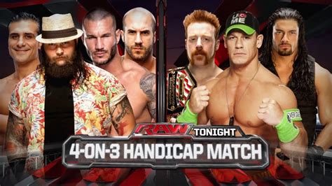 John Cena Roman Reigns Sheamus Vs Randy Orton Del Rio Wyatt