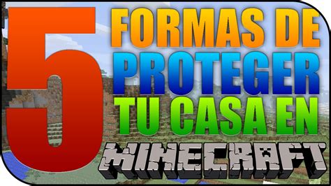 5 Formas Sencillas De Proteger Tu Casa En Minecraft YouTube