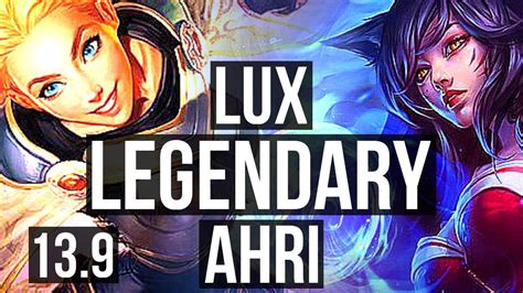 Lux Vs Ahri Mid Legendary Games Kr Master
