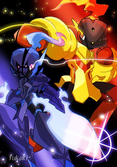 Ceruledge And Armarouge Pokemon Drawn By Yukari Yukari