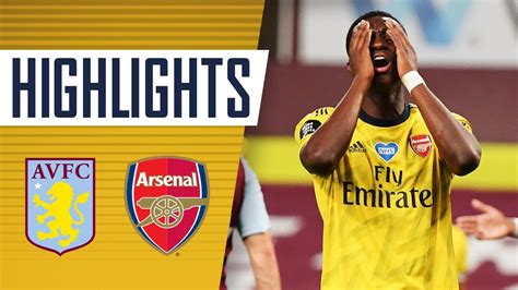 HIGHLIGHTS Aston Villa 1 0 Arsenal Premier League YouTube