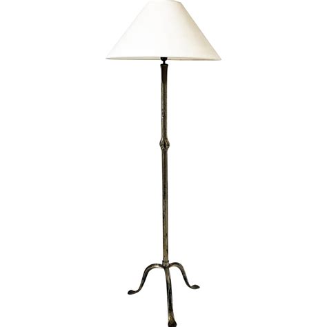 Lámpara de pie Brutalista Vintage en bronce macizo 1970